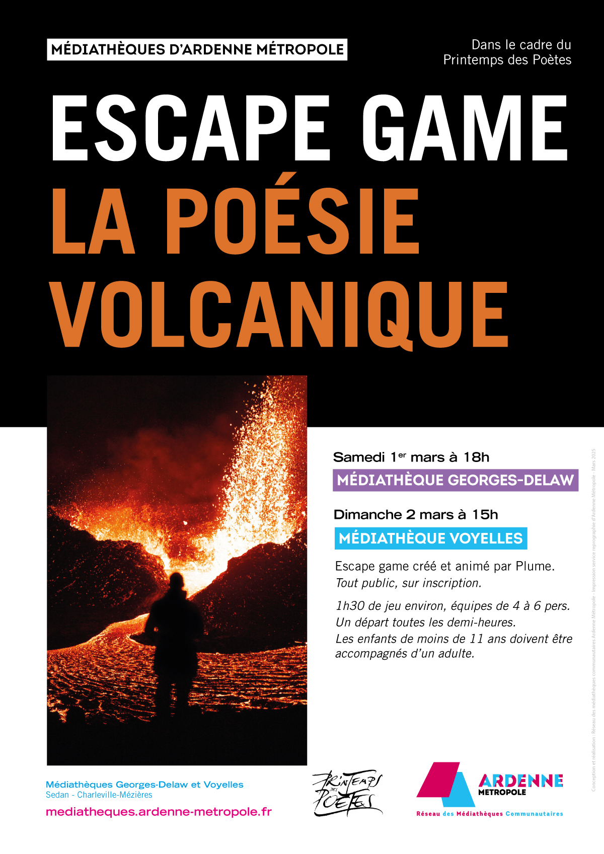 Escape game : la poésie volcanique